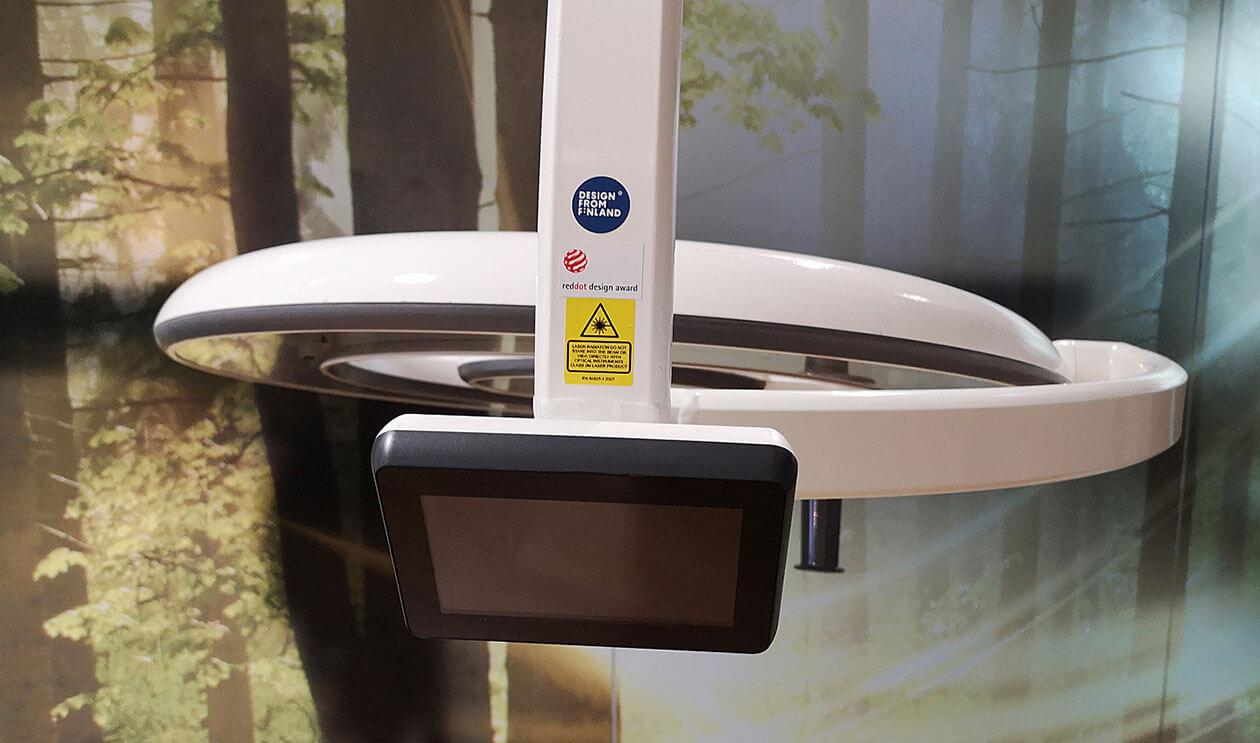 The Design from Finland mark to Merivaara medical equipment