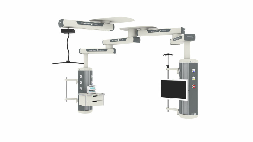 Merivaara Solido medical pendants for ORs and ICUs