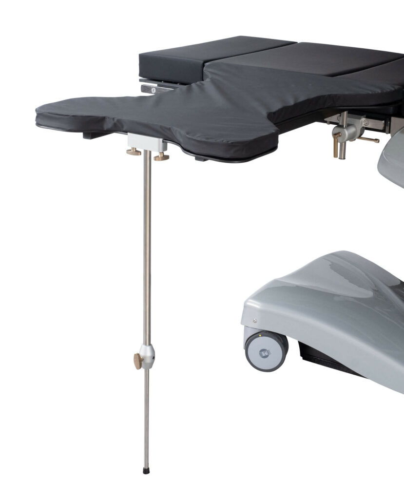 Arm and hand table, curved AB5100