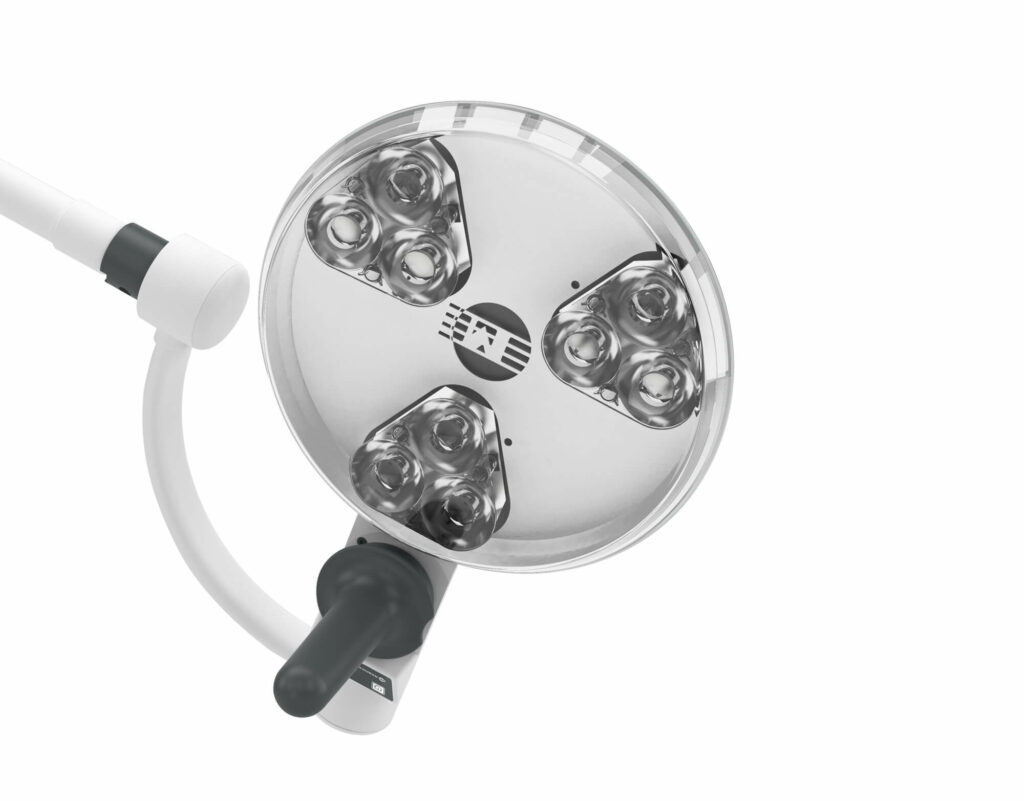 Merivaara Q-Flow examination light and minor surgical lamp